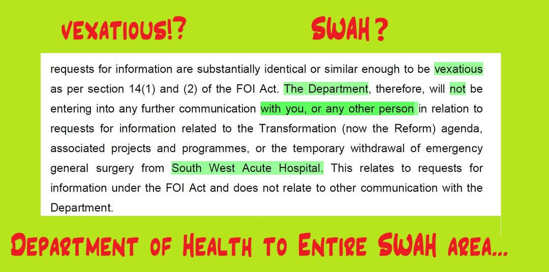 “Vexatious” November 2024. – Save Our Acute Services